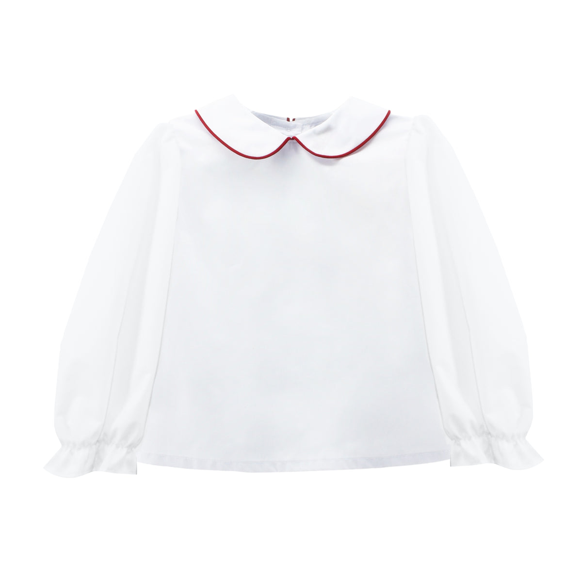 Ally Blouse W/ Red Piping Long Sleeve – zuccinikids