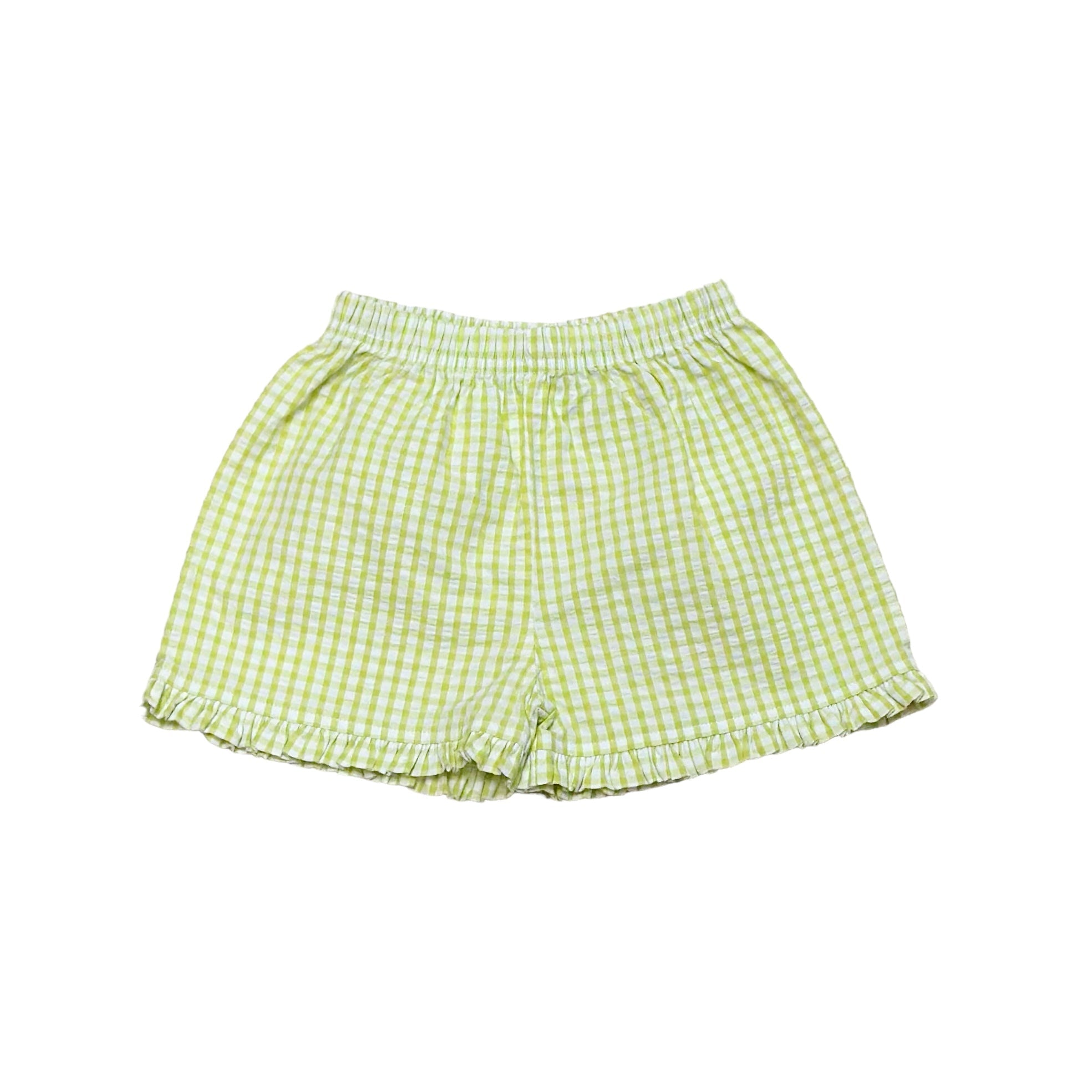 Emma's Lime Green Check Seersucker – zuccinikids